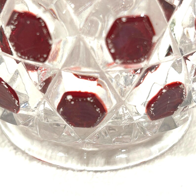 Antique Ruby Stained Glass Spooner: U.S. Glass Red Block EAPG, 1900 - Etsy