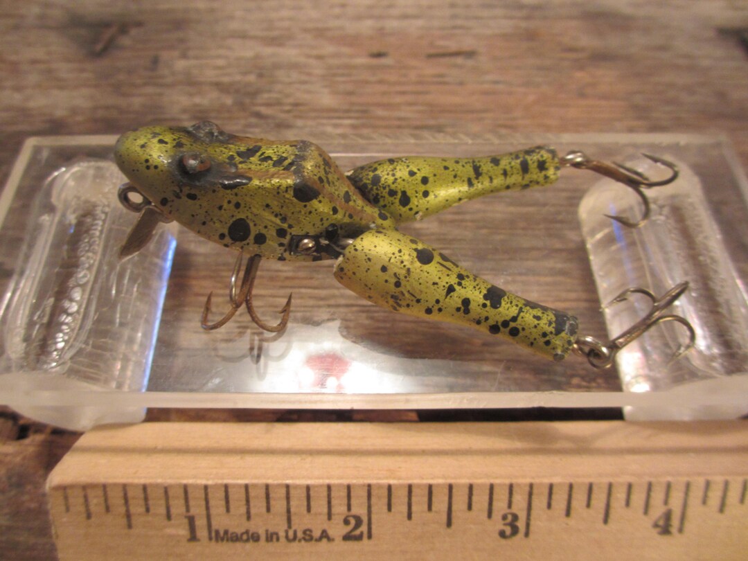 Vintage Antique Fishing Lures/paw Paw Wotta Frog Jr 3 " #68 - Etsy