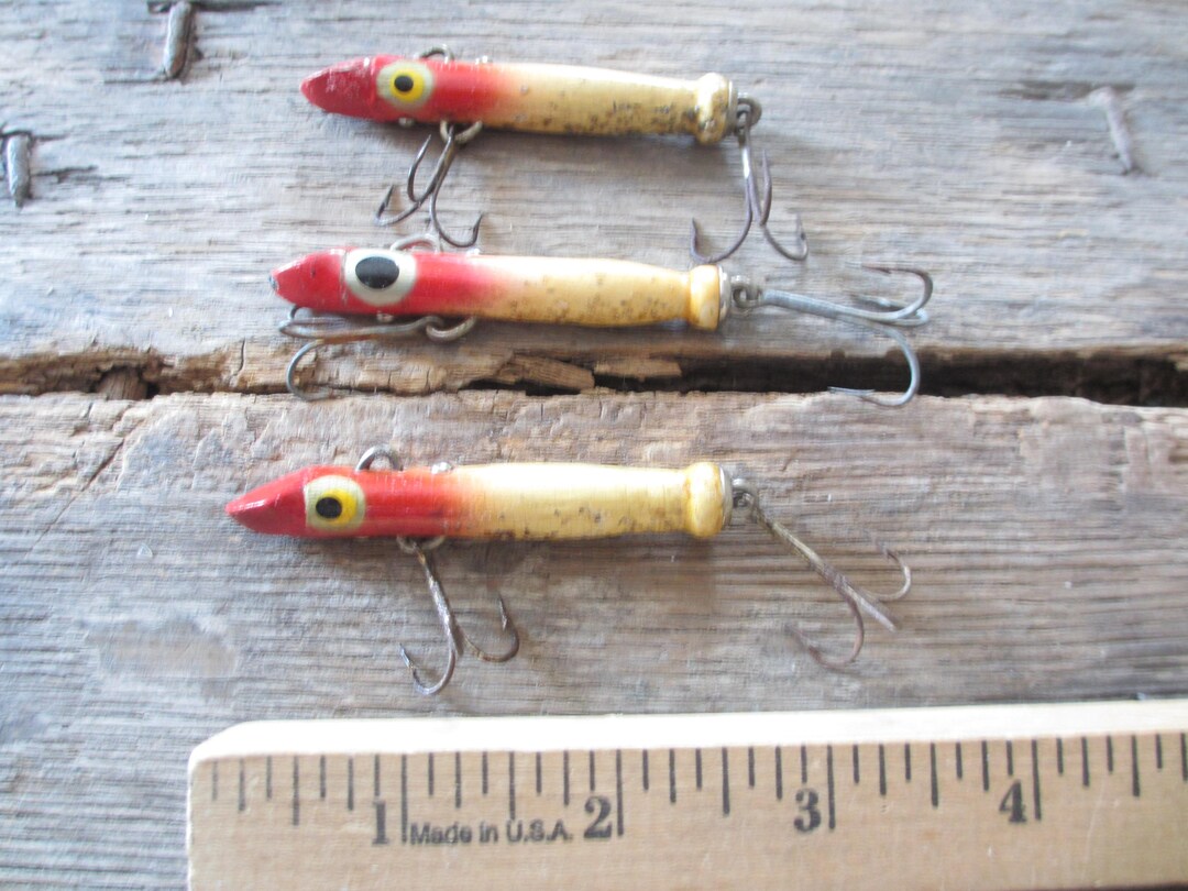 Vintage Fishing Lures /3 Pier Jigs/baits/ 3 Porter Bait Co, - Etsy