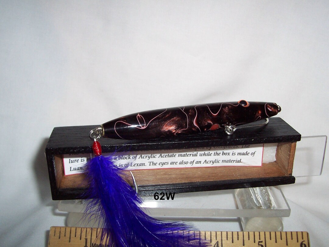 Ozzylure Acrylic Snooter Fishing Lure and Box ...62W - Etsy