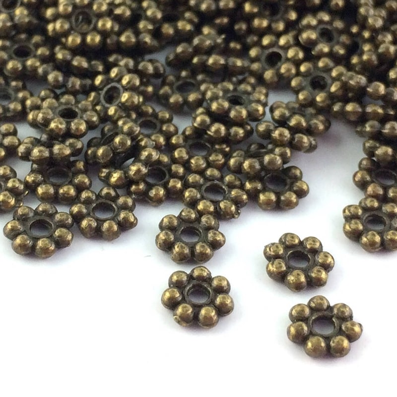 5mm Flower Glass Spacer - Etsy