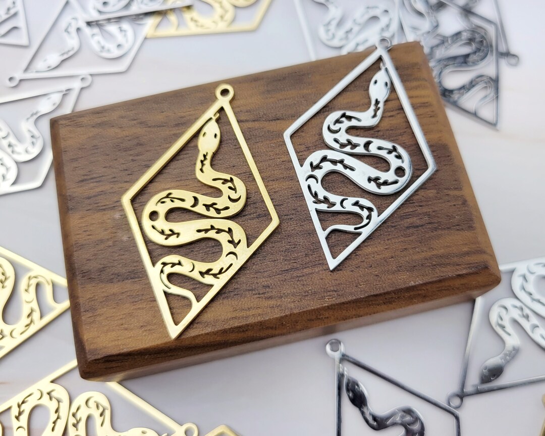 4pcs Snake Pendant - Wicca Pendant - Pagan Charms - Occult Pendants ...