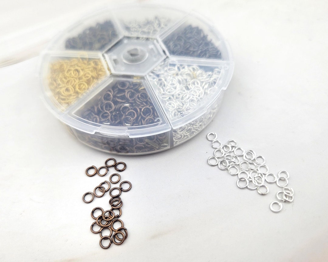 4mm Jump Rings Craft Kit: 3300pcs Plated Alloy Jewelry Making - Etsy