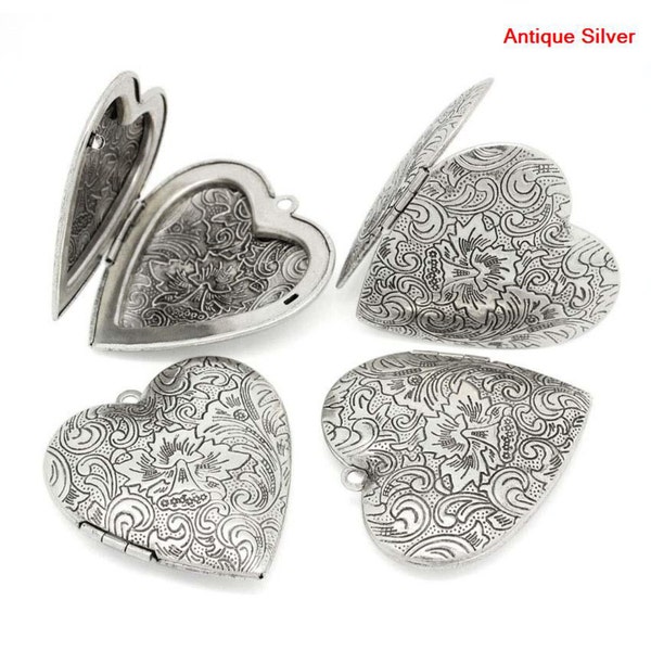 Large Silver Locket - Etsy