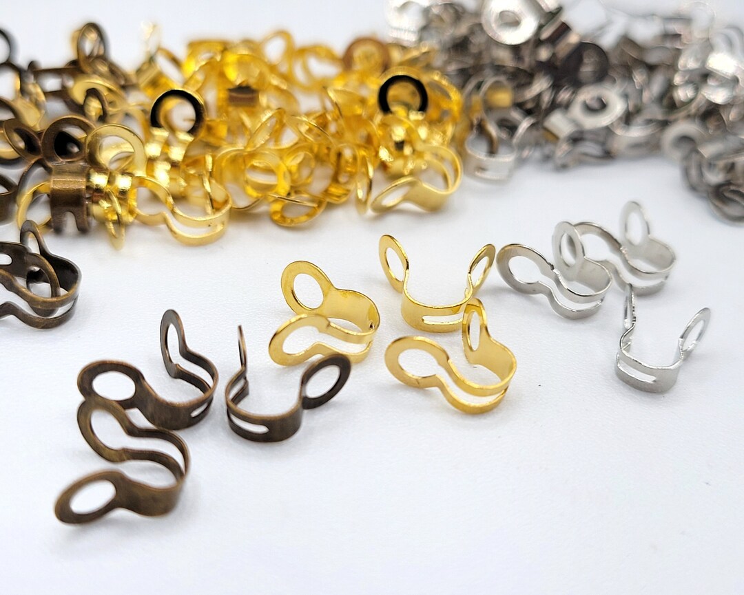 100pcs Ball Chain Crimp Connector: Plated Brass Jewelry Findings - Etsy