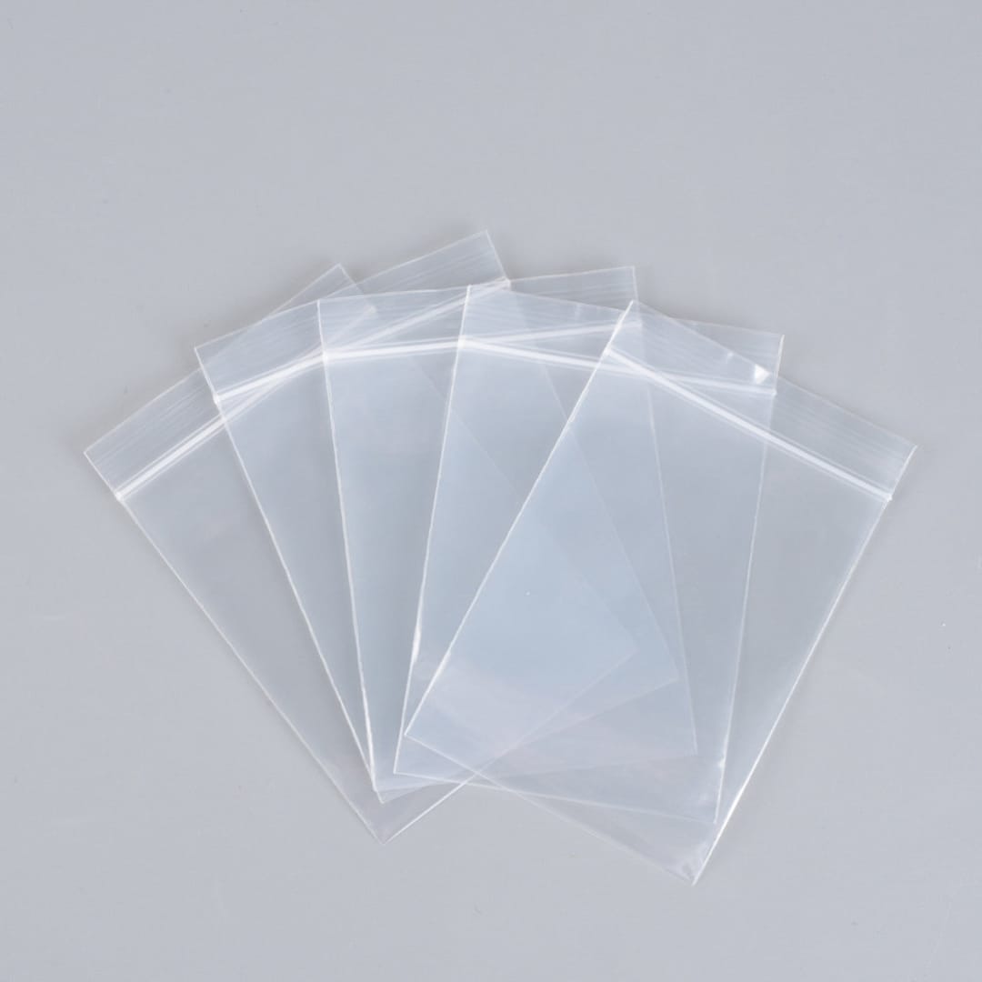 250 Clear Rectangle Zipper Bags: Small Jewelry Supply (6x4cm) - Etsy