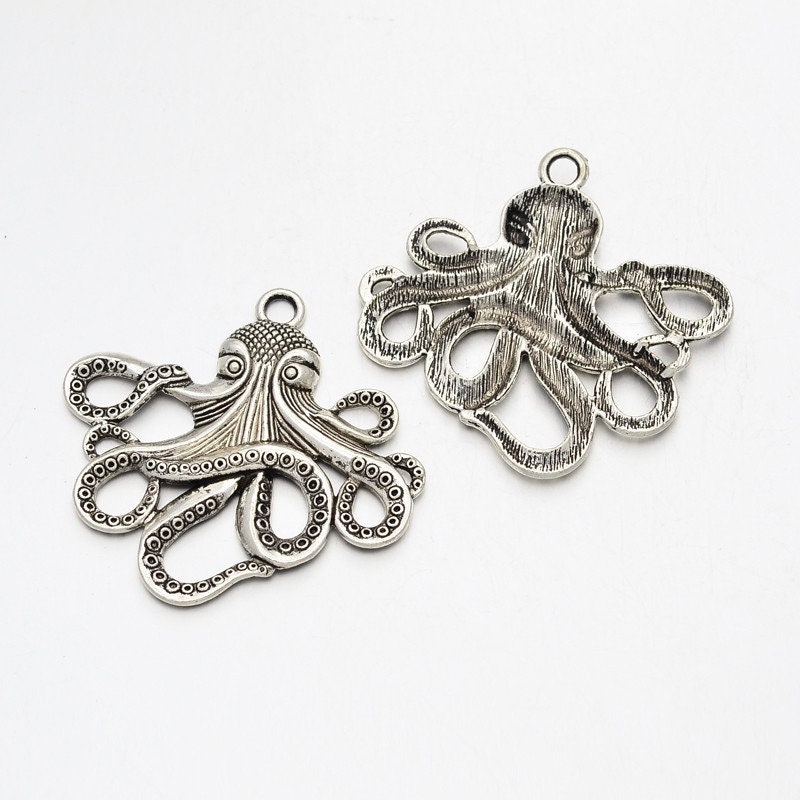 Octopus Charm - Etsy