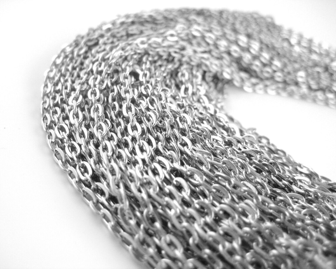 12pcs 30 Inch Long Necklace Chains Bulk Necklace Chains | Etsy