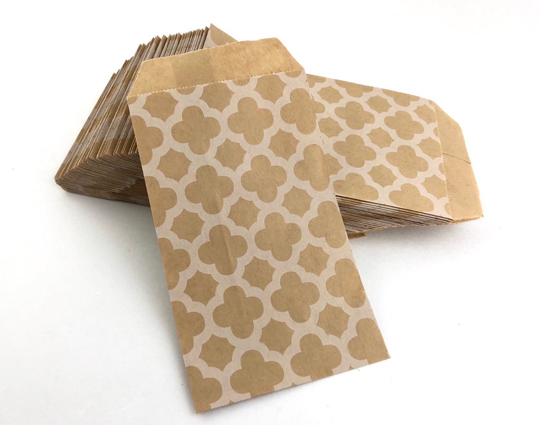 10pcs/100pcs Kraft Merchandise Bags Paper Gift Bags 5x3 Favor Sacks ...