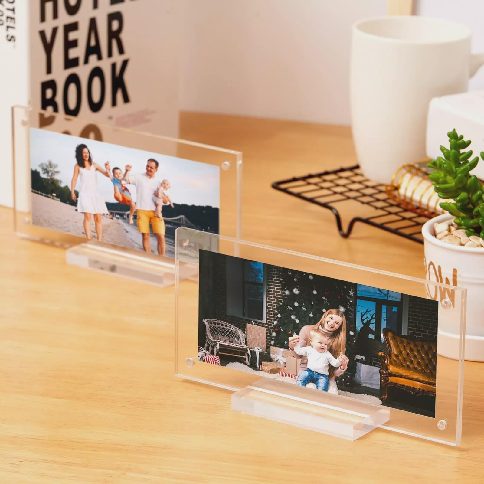 Acrylic Dollar Bill Frame 4 Pack Magnetic Currency Display Frame With ...