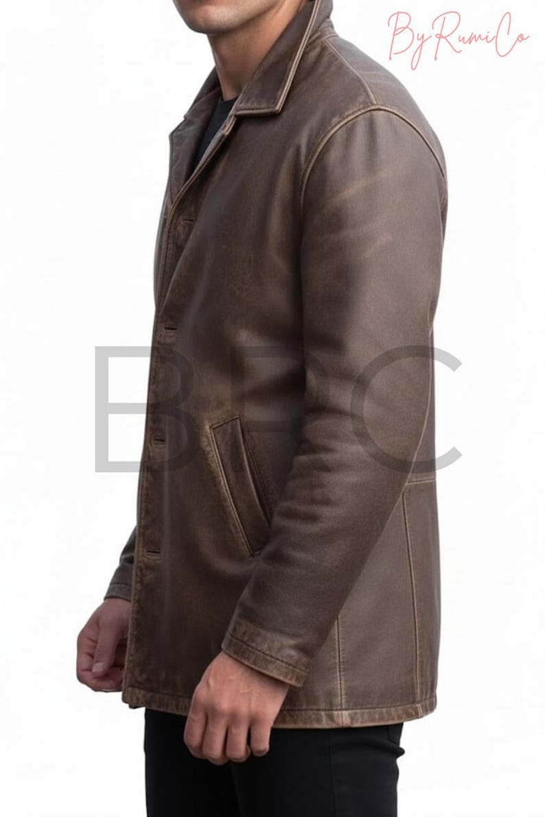 Men's Super Dean Winchester Vintage Sheep Leather Jacket - Jensen ...