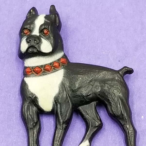 Boston Terrier Enamel Pin - Etsy