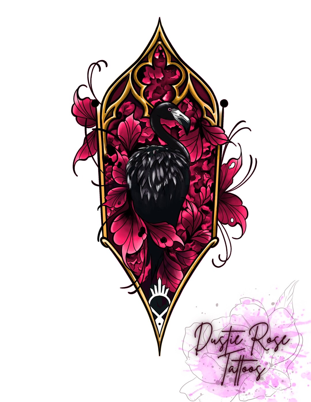 Sleep Token Flamingo Physical Print. - Etsy