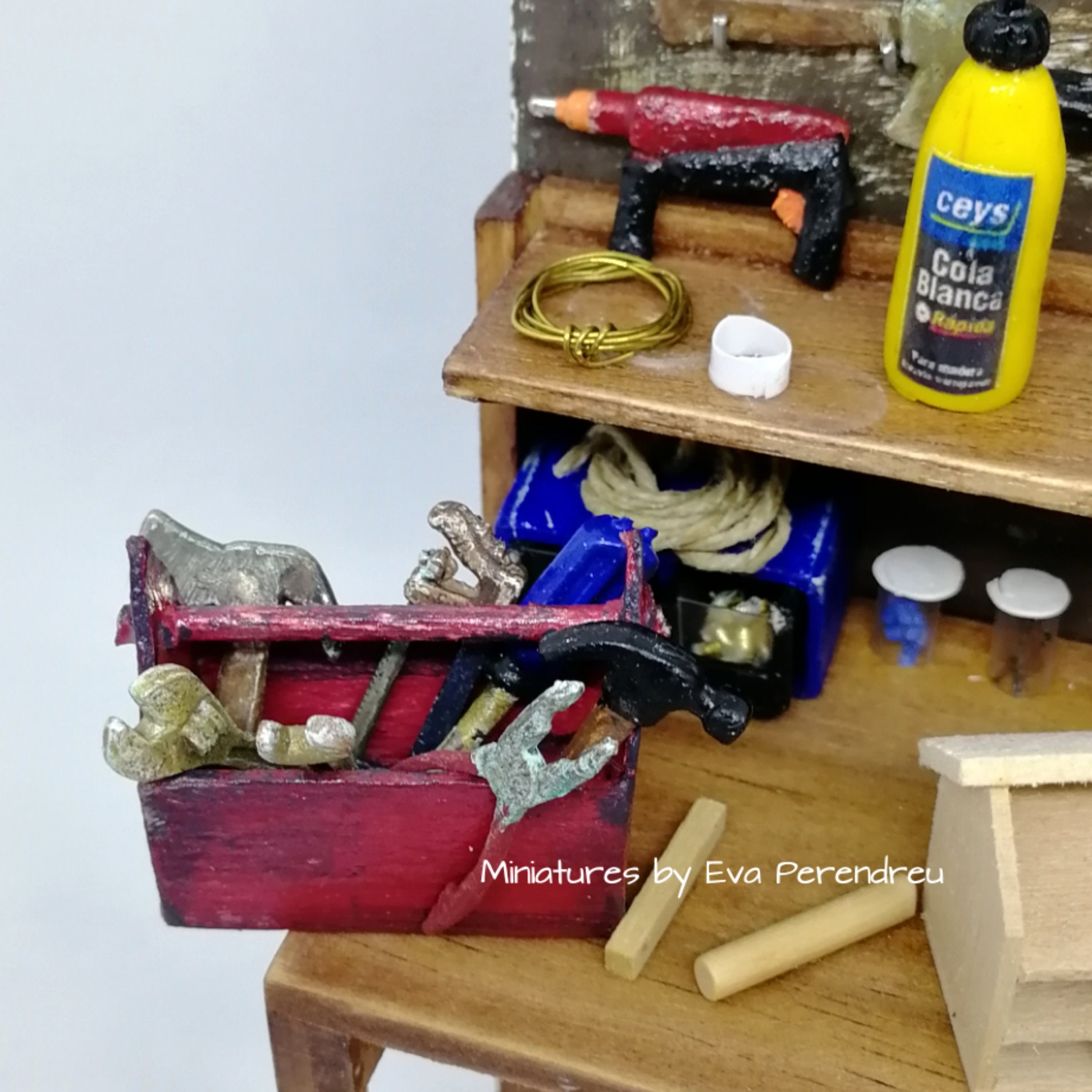 Tool Box Miniature Dollhouse 1/12th Scale 1 Inch - Etsy