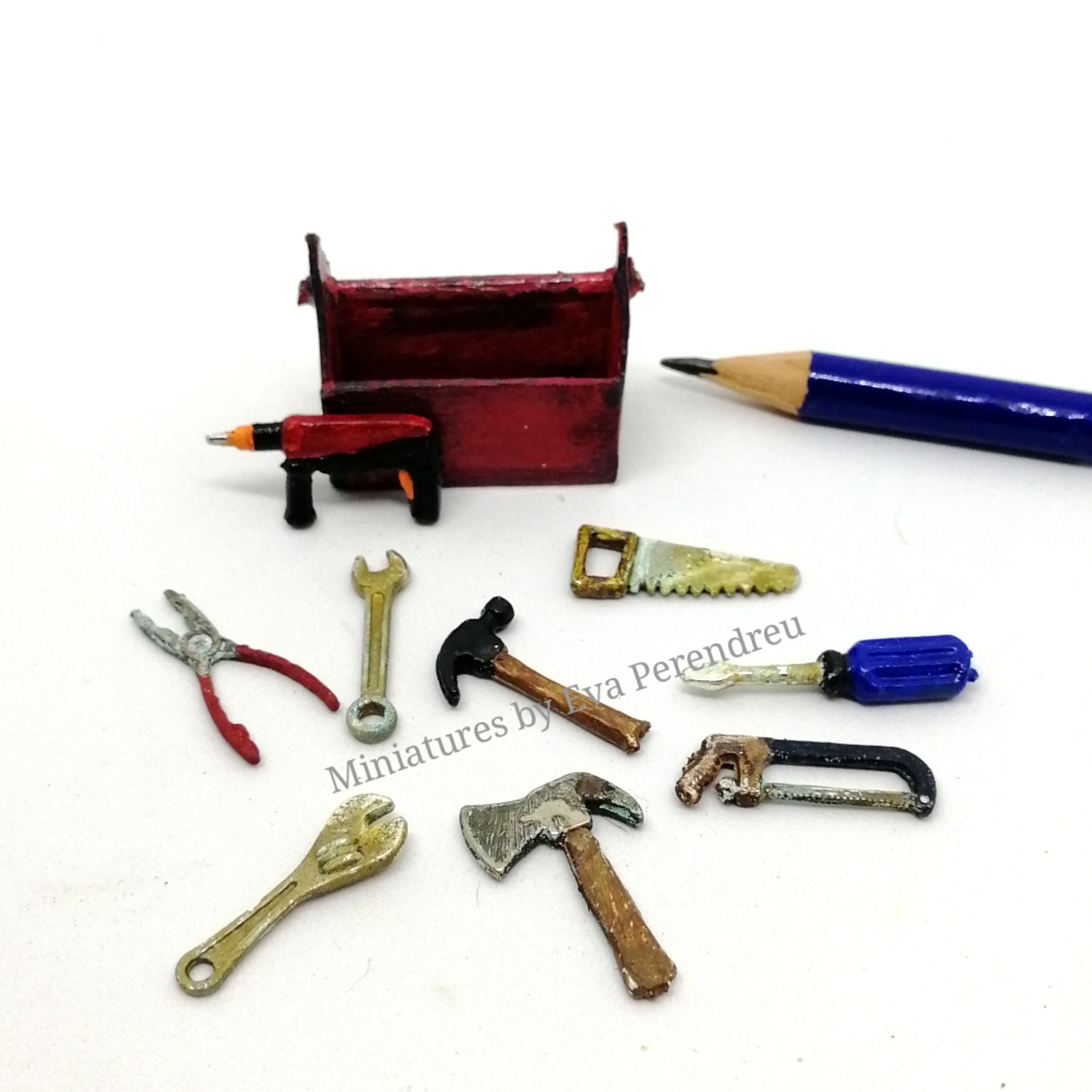 Tool Box Miniature Dollhouse 1/12th Scale 1 Inch - Etsy