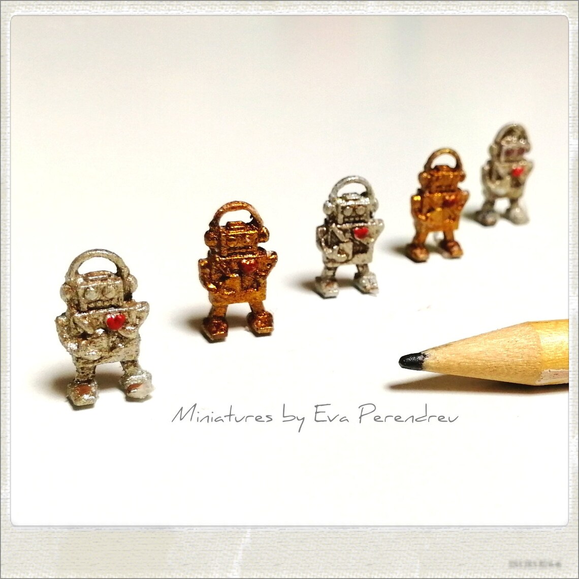 Mini Robot for Dollhouse - Miniature - - Etsy