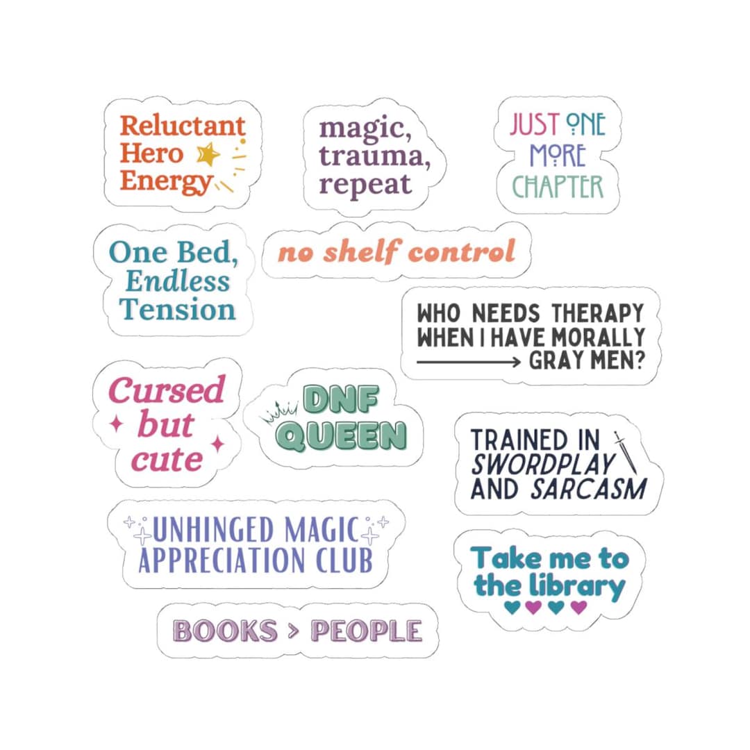 Fantasy Book Lover Stickers: Morally Gray Men, Swordplay (kiss-cut) - Etsy