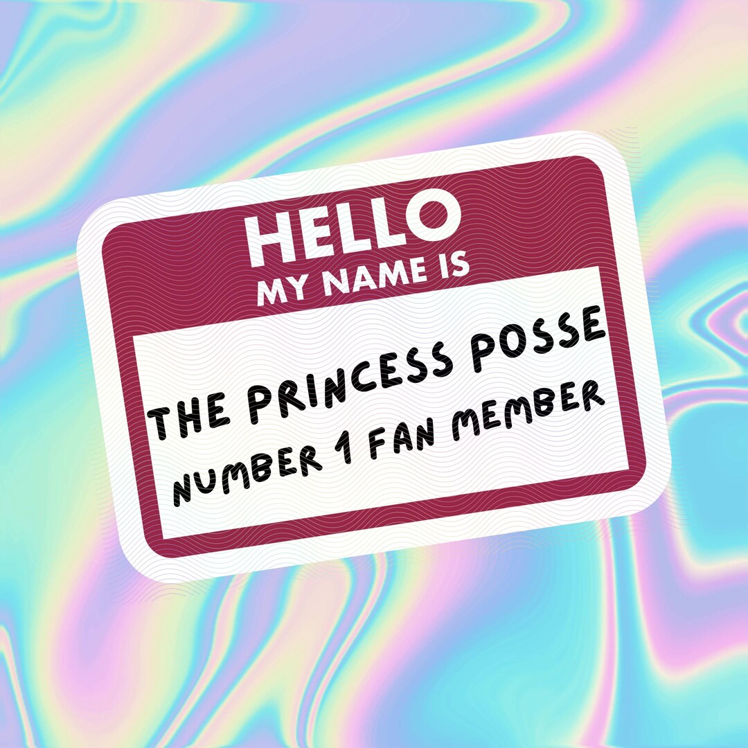 Princess Posse Sticker: Funny Name Tag, Bookish Kindle Decal - Etsy