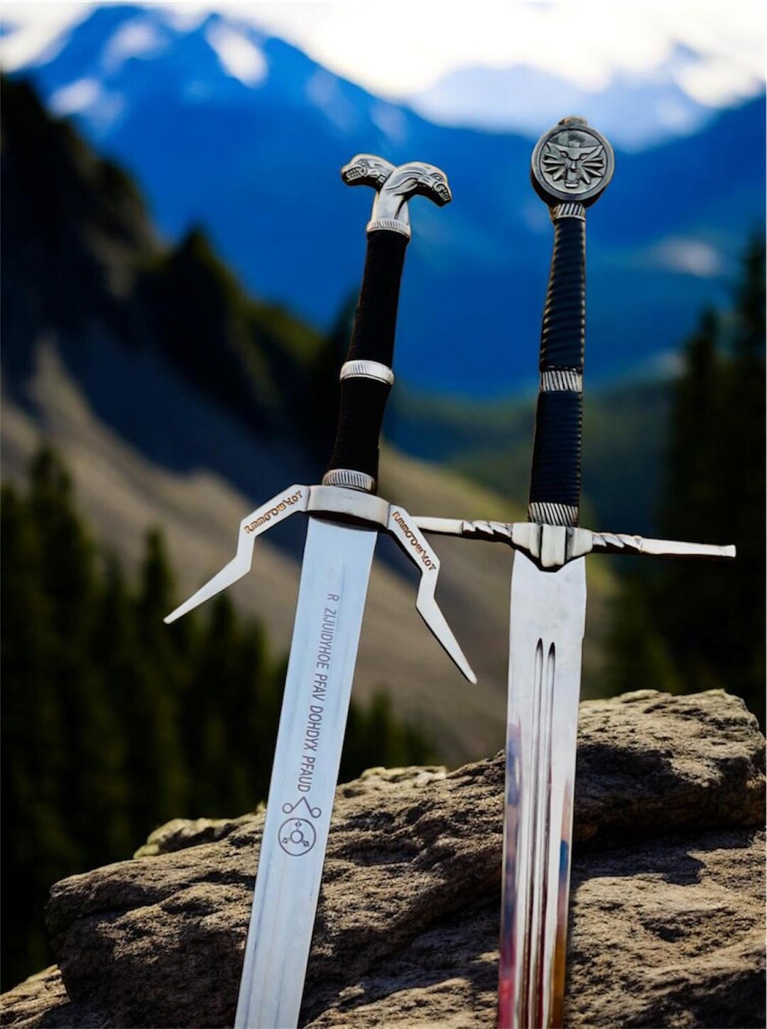 Handmade Witcher 3 Sword, Geralt of Rivia Master Sword, Feline Steel ...