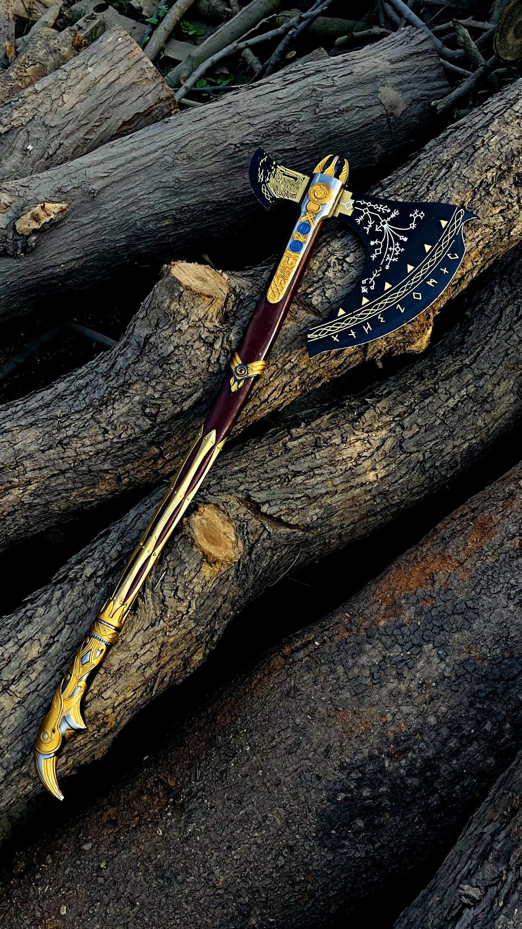God of War - Kratos Leviathan Axe, Scandinavian Axe, Axe, Viking Axe ...