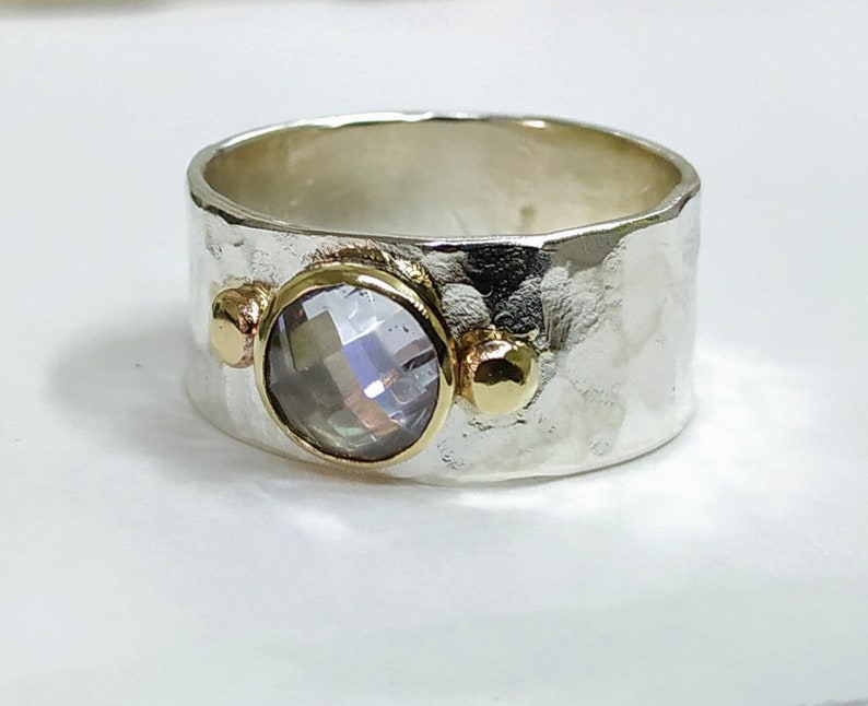 Bezel Cluster Ring, Bezel Ring, Dainty Ring, Minimalist Ring, Rose and ...