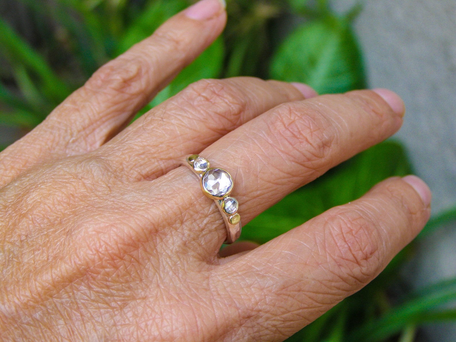 Silver Sterling Promise Ring for Women Gold Engagement Ring - Etsy