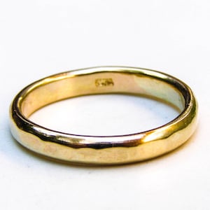 Solid Gold Bands, 2.5mm 14k Solid Gold, Wedding Ring ,hand Made Ring ...
