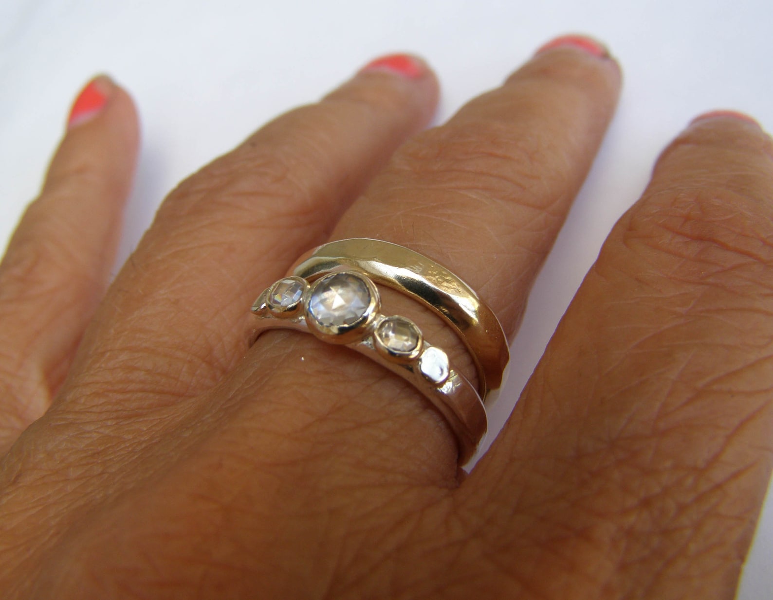 Silver Sterling Promise Ring for Women Gold Engagement Ring - Etsy