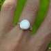 White Opal Ring, Silver Sterling Ring With White Opal Stone, Made to ...