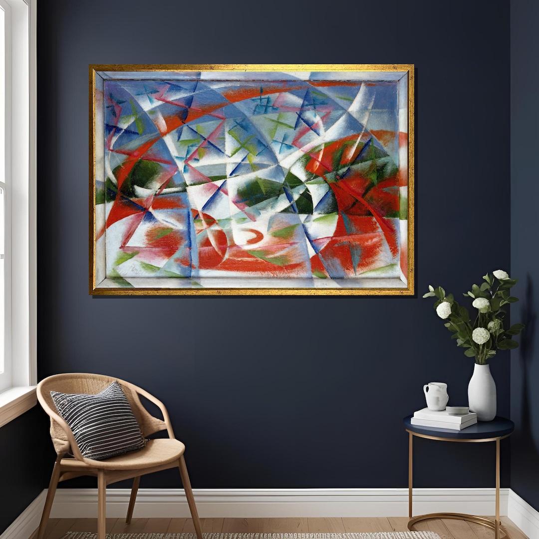 Giacomo Balla Abstract Futurist Canvas Print: Speed and Sound - Etsy