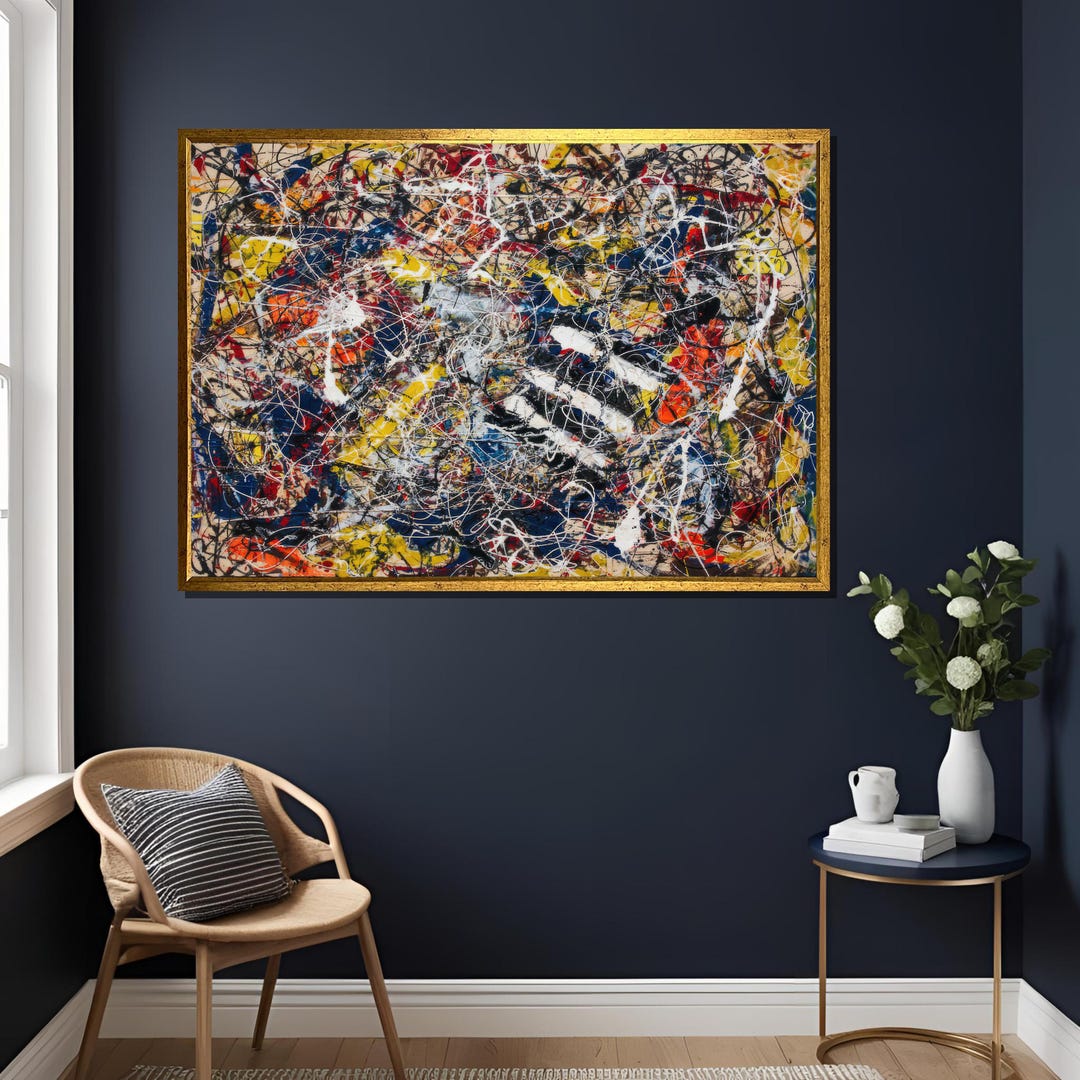 Jackson Pollock Number 17a,abstract Art Print, Modern Wall Decor ...