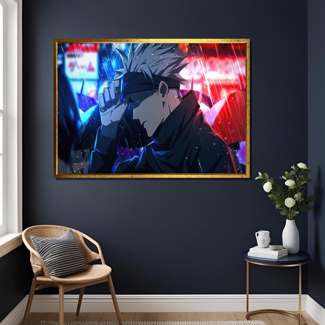 Jujutsu Kaisen Gojo Satoru Anime Poster & Art Print,cool Manga Wall ...