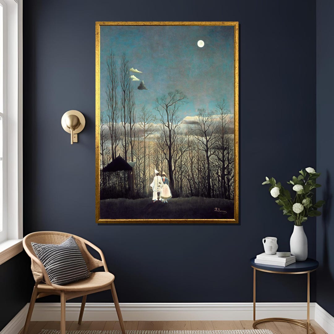 Henri Rousseau Carnival Evening Print, Naive Art, Vintage Landscape ...