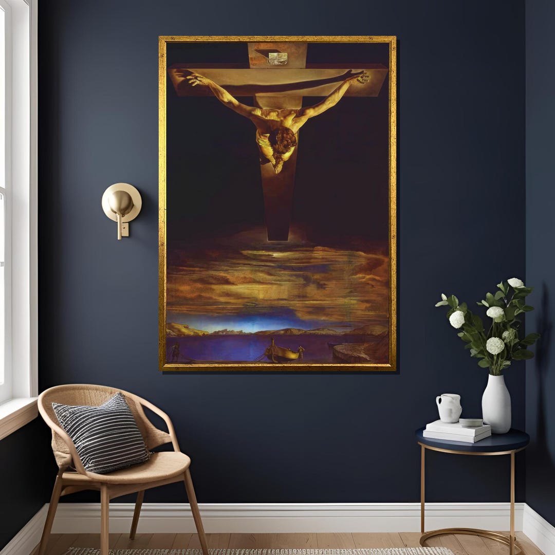 Salvador Dali Christ of Saint John of the Cross, 1951 , Surrealist Wall ...