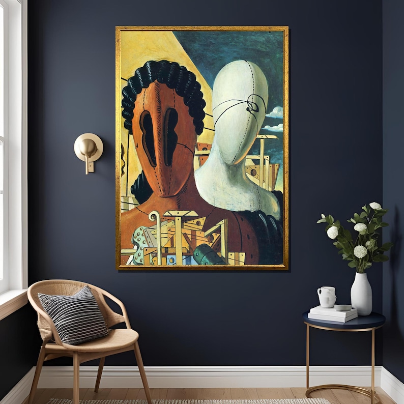 Giorgio De Chirico 'the Two Masks' Surrealist Art Print - Etsy