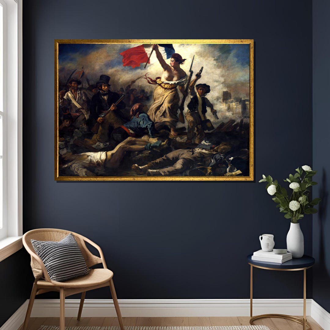 Liberty Leading the People Print – French Revolution Art, Eugène ...