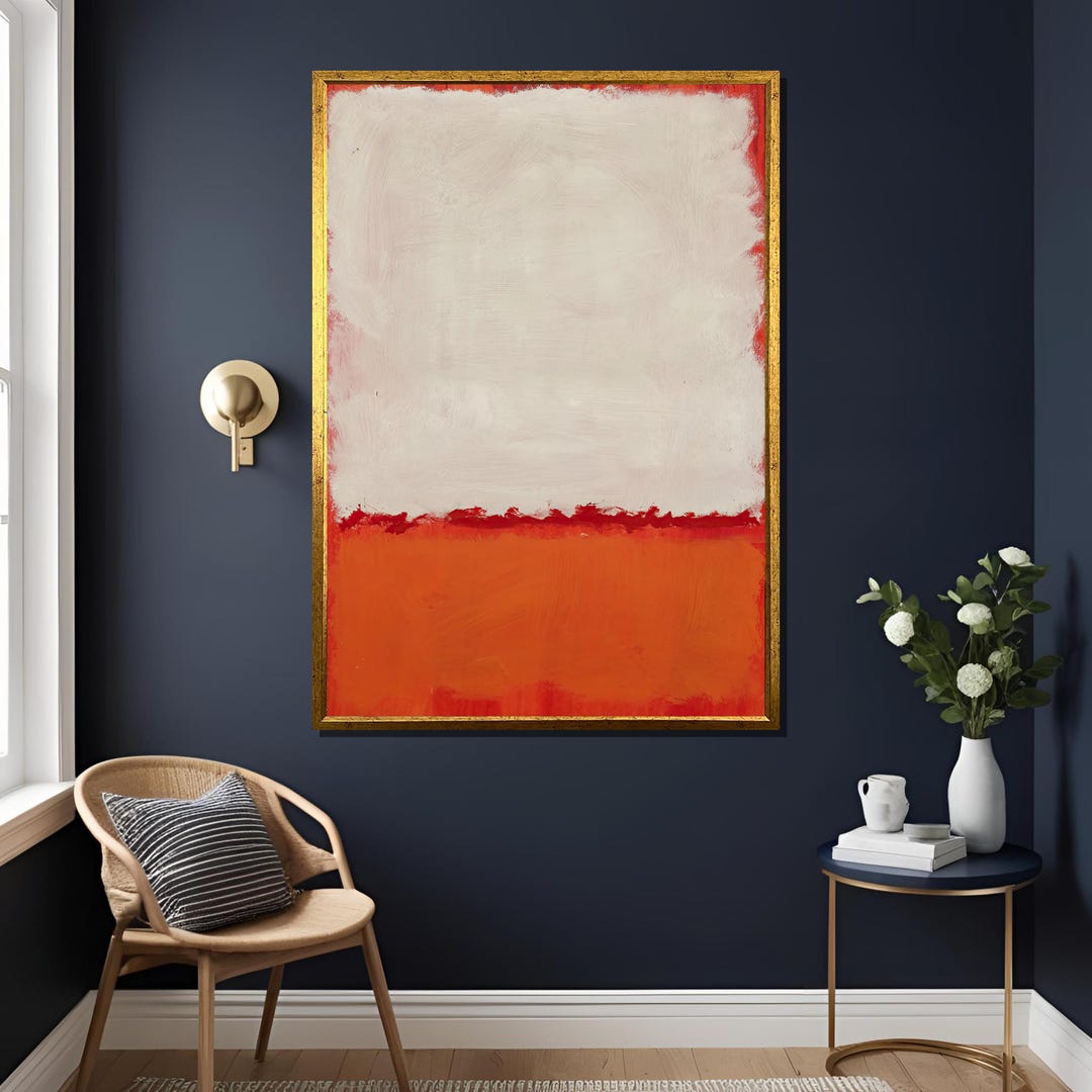 Mark Rothko Abstract Art Print, Mid Century Modern Wall Decor - Etsy