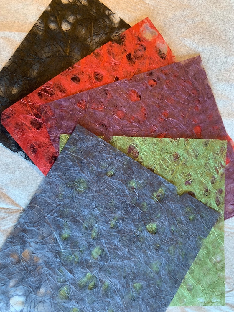Six Cardinal Red Japanese Ogura Lace Paper Squares 5” - Etsy
