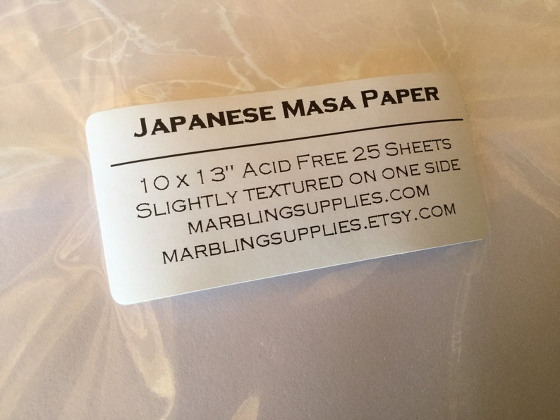 Mid-size Japanese Masa Paper for Marbling 10 X 13 25 - Etsy Australia