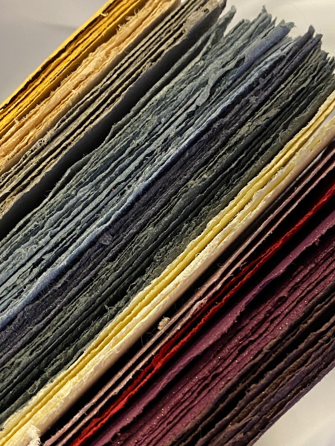 Handmade Heavy Colored Papers by the Sheet - Etsy