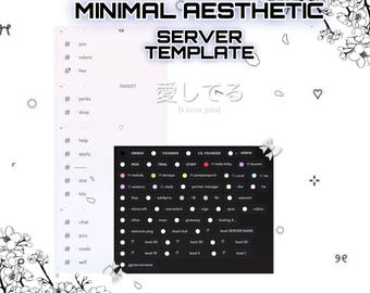 Minimalistic Cottagecore Discord Server Template | 50+ Channels and ...