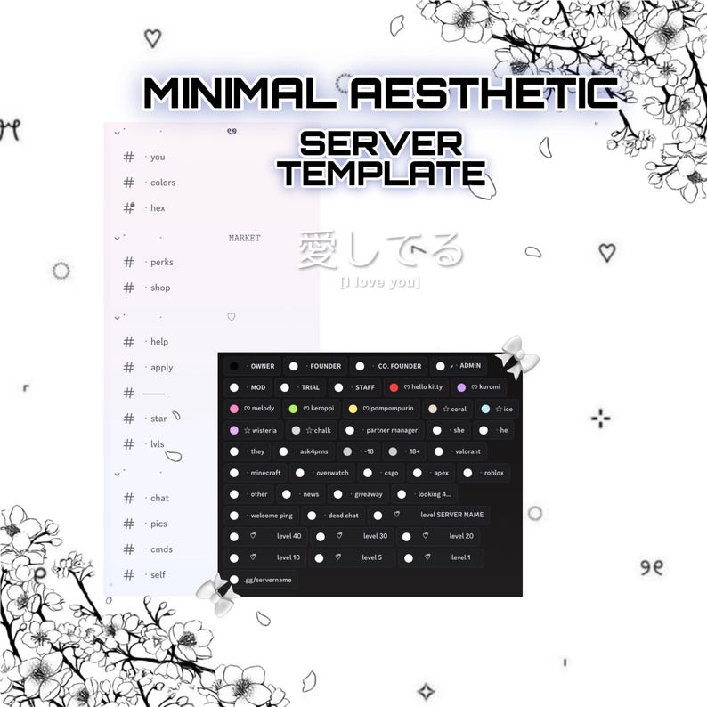 Minimal Aesthetic Discord Server Template - Etsy