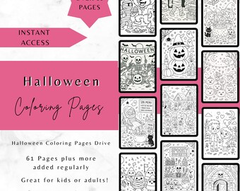 A Fun and Spooky Halloween Cakes Coloring Pages With Three Creative ...