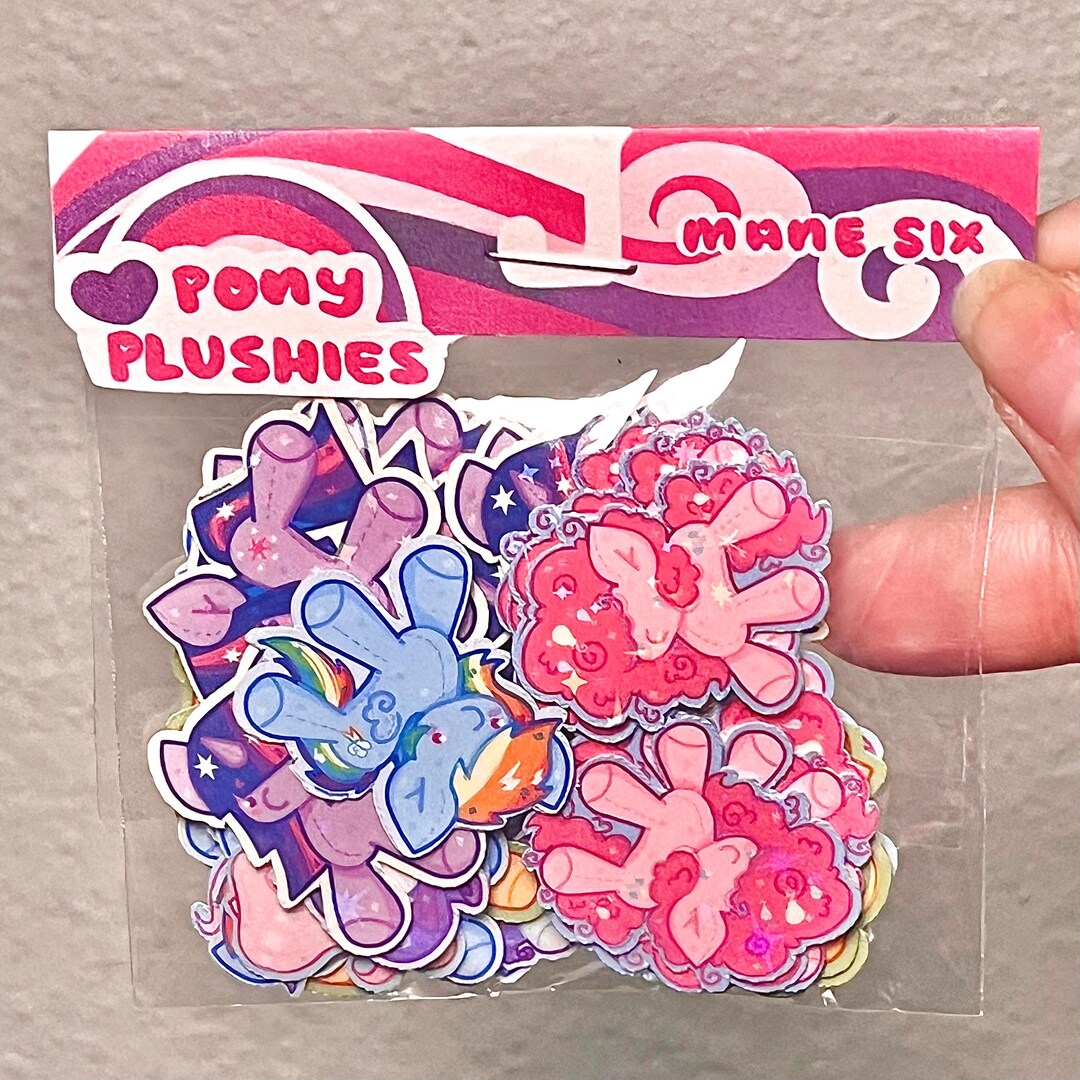 Mini MLP Plush Sticker Flakes | 1" Stickers - Etsy