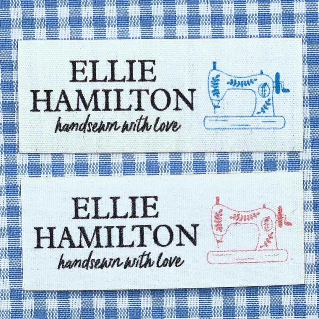 Personalised Label Sew on Quilt Label Fabric Garment Product Handmade ...