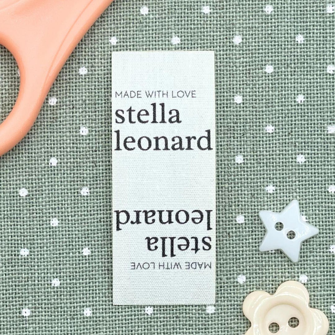 Personalised Label Sew on Quilt Label Fabric Garment Product Handmade ...