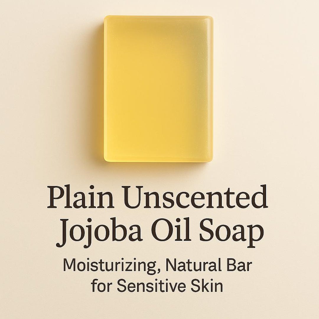 Plain Unscented Jojoba Oil Soap – Moisturizing, Natural Bar for ...