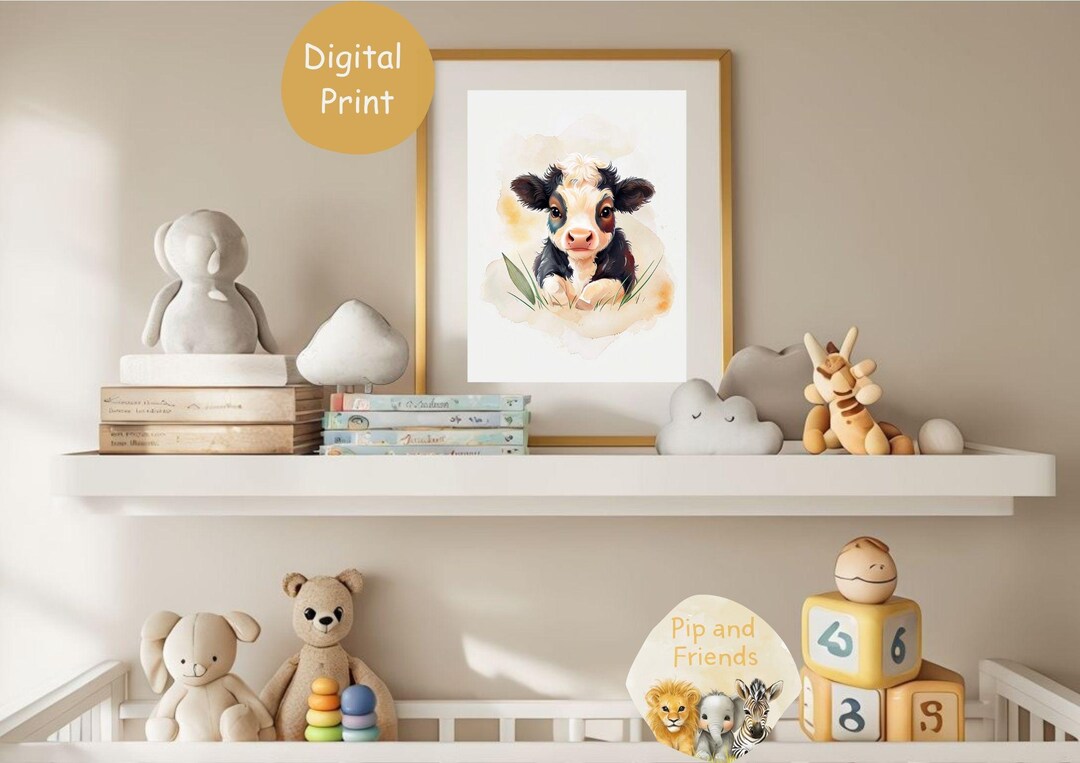 Moo-velous Friend | Cow Nursery Digital Print – Instant Download - Etsy