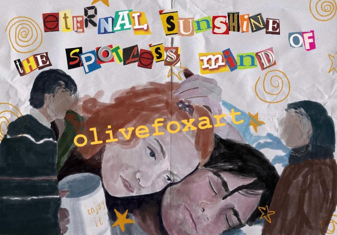 DIGITAL Eternal Sunshine of the Spotless Mind Drawing/collage - Etsy