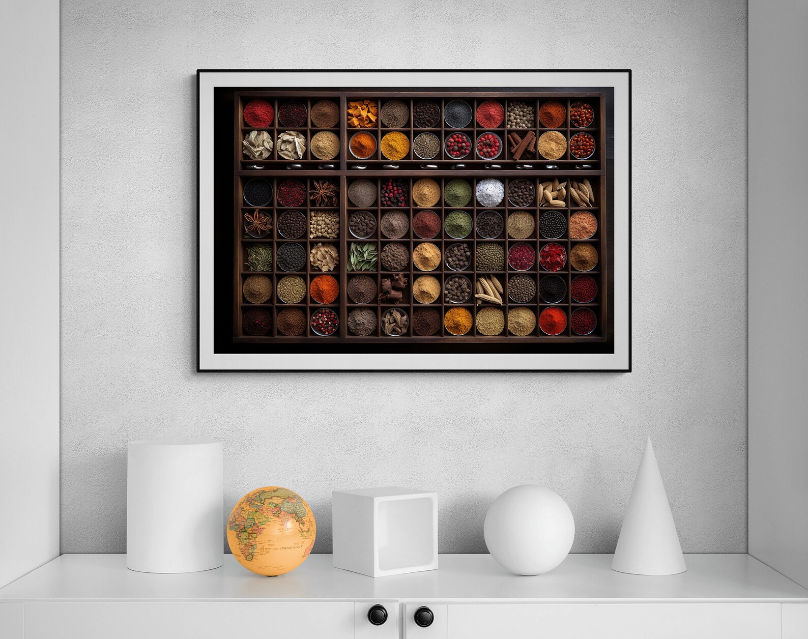 Spices Wall Art, Kitchen Wall Art, Food Wall Art, Restaurant Decor ...